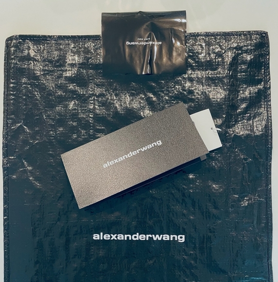 Alexander Wang | Accents | Alexander Wang New York Black Vinyl Dust Bag ...